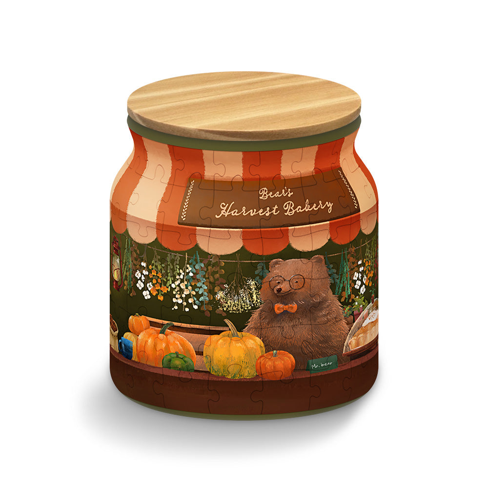 Bear's Harvest Jigsaw Puzzle - Medium Jar – Puzzle Art Store