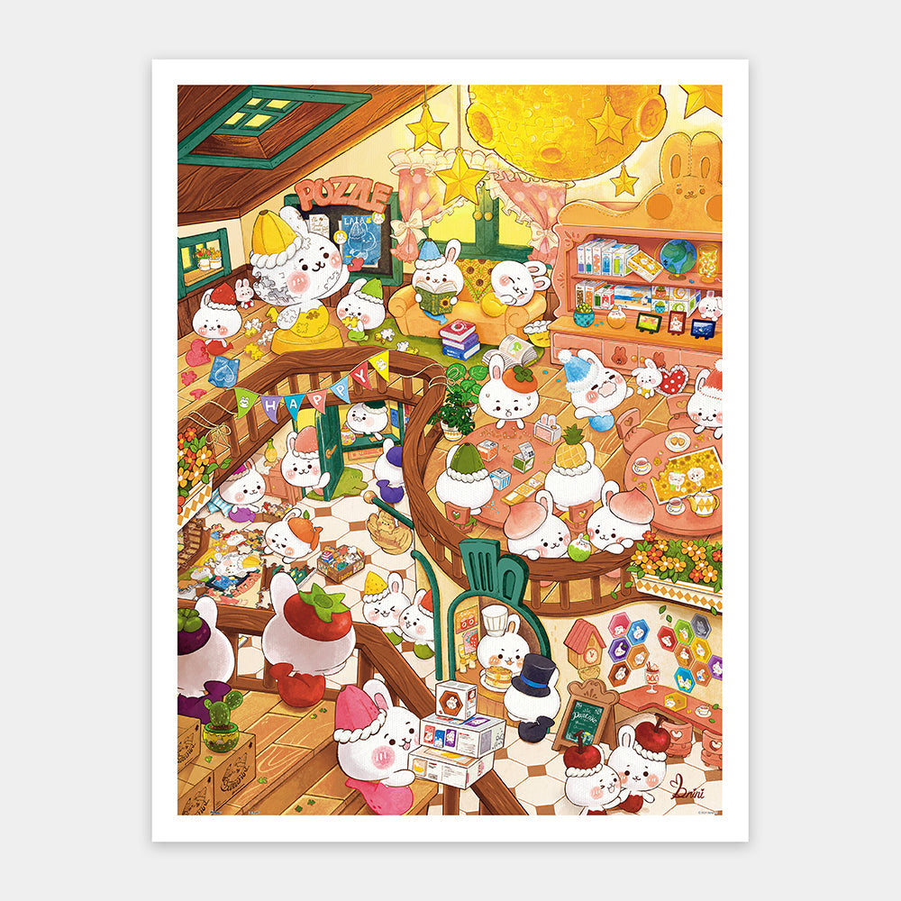 Bana Rabbit Café 1200 Piece Jigsaw Puzzle - 1200 Piece Jigsaw Puzzle ...