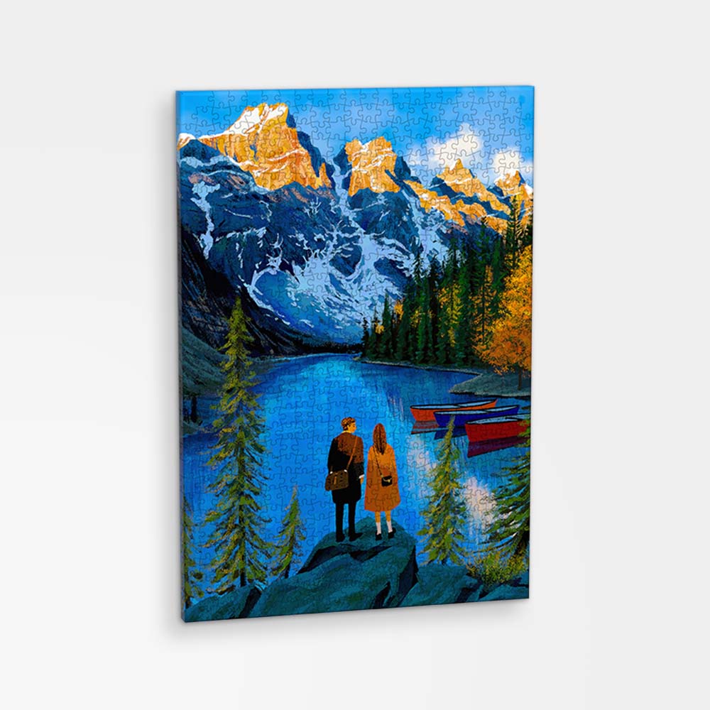 Moraine Lake Promise | 696 Piece Jigsaw Puzzle – Puzzle Art Store