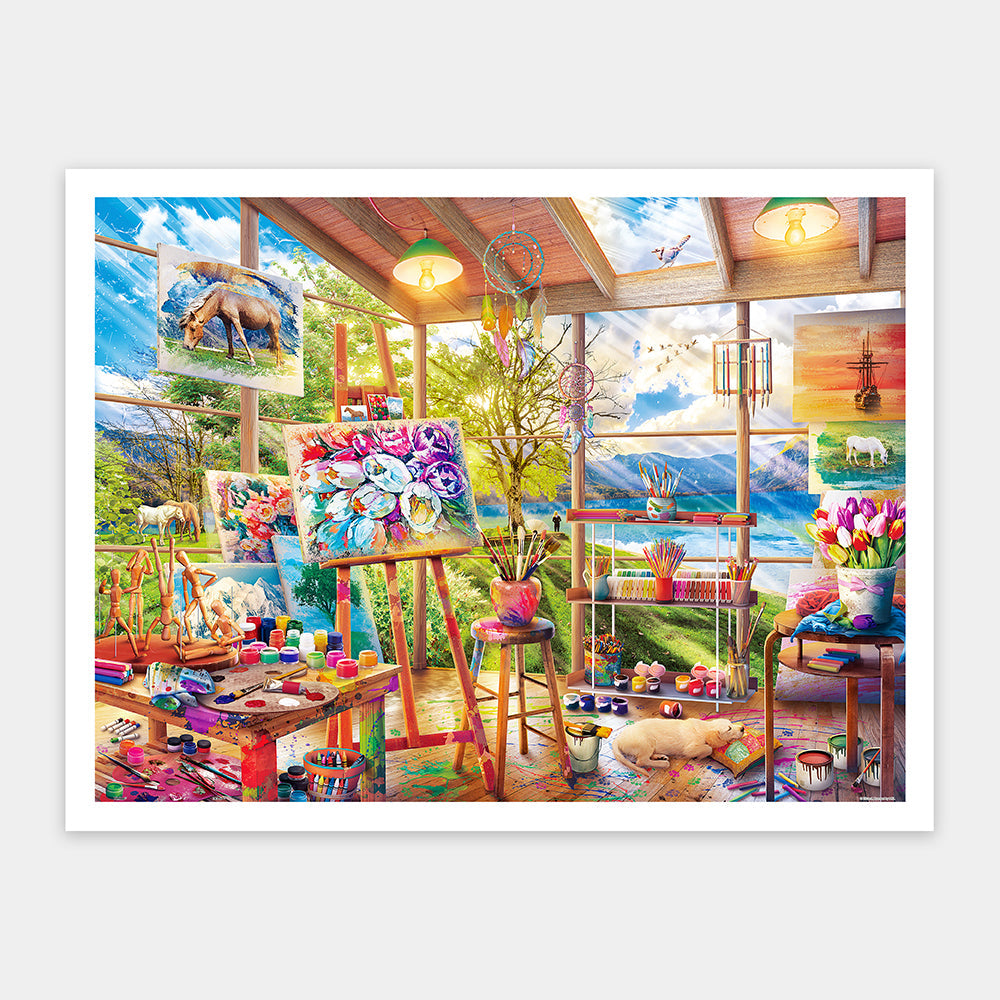 Artists Studio Puzzle - 1200 Pieces | Water Resistant Print – Puzzle ...